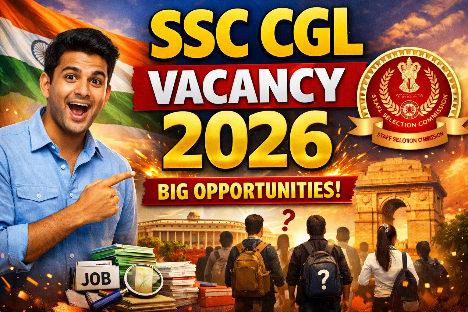 SSC CGL Vacancy 2026: Notification on 31st March, Expected 15,000 ...